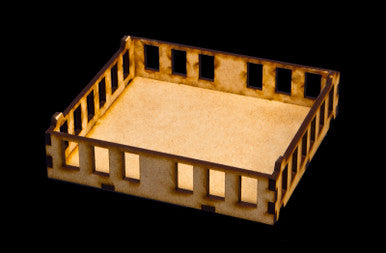 15mm "Stackable" Building, Upper Floors (MDF) - 15MMDF104-2 – 3Dp Train