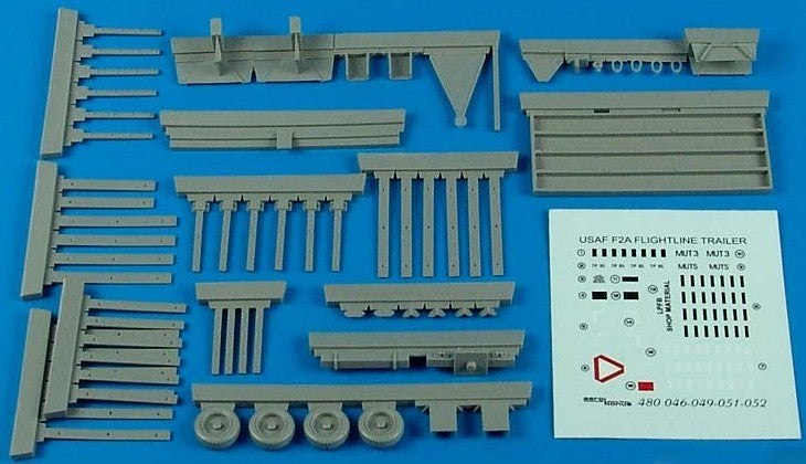 Aerobonus 480049 1/48 USAF Flightline F2A Steel-Type Platform Trailer ...