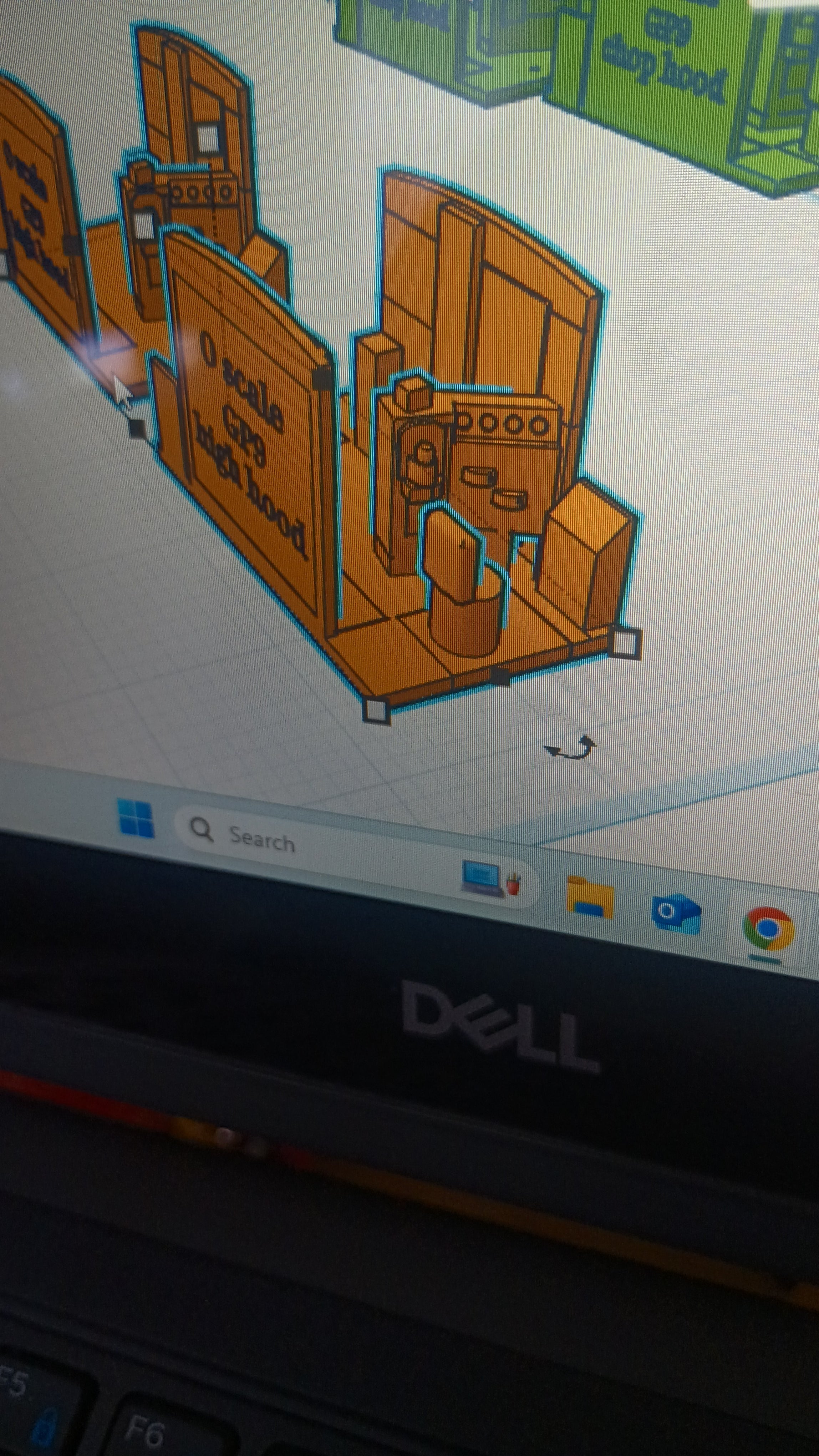 O scale High hood gp9 cab interior – 3Dp Train