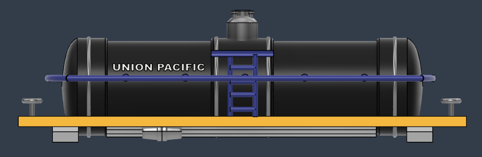 Union Pacific Tank Car - 7105 Gallons Capacity – 3Dp Train